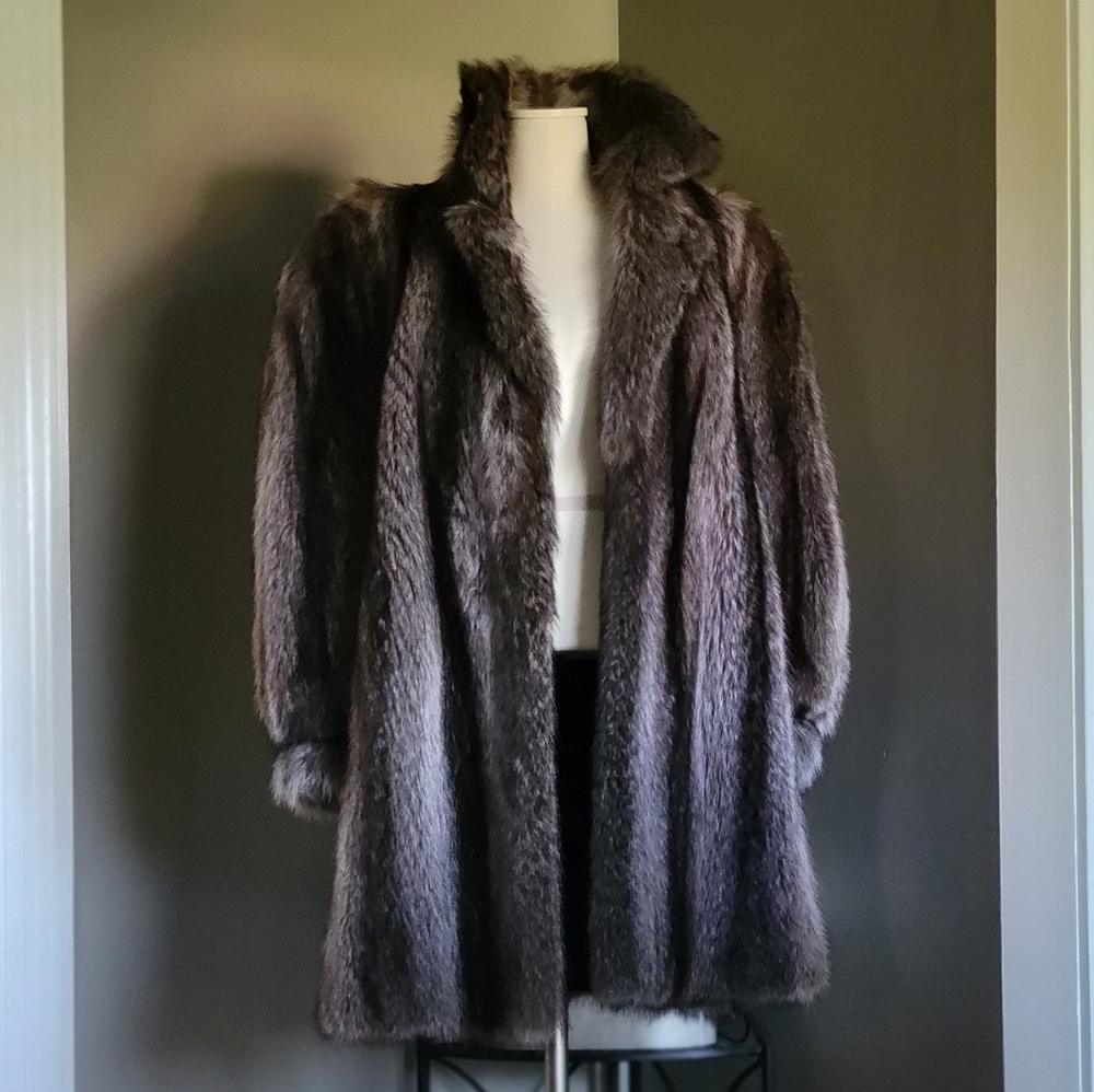 Authentic Silver Fox Fur Coat - Gem
